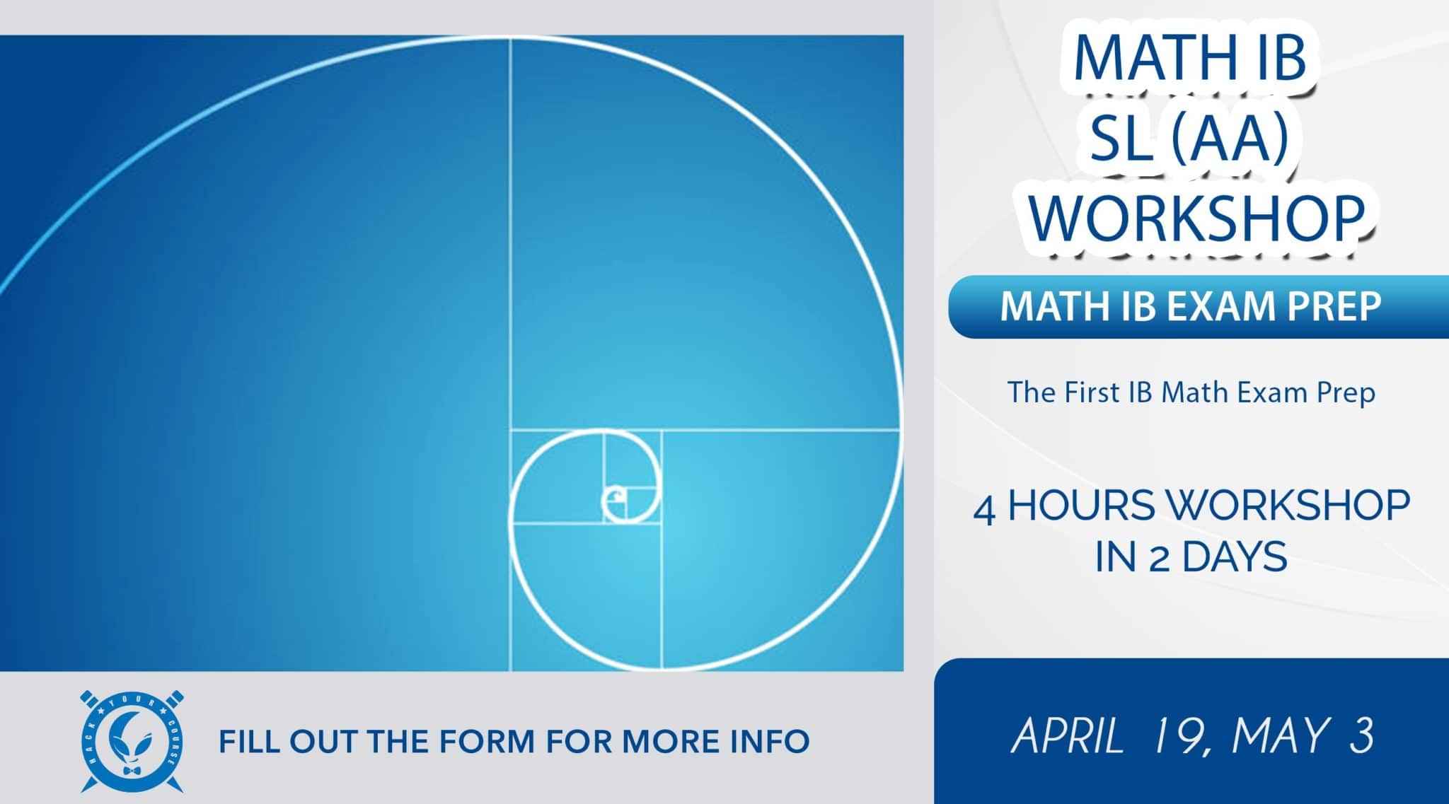 IB MATH SL EXAM WORKSHOP IN THE USA AND CANADA